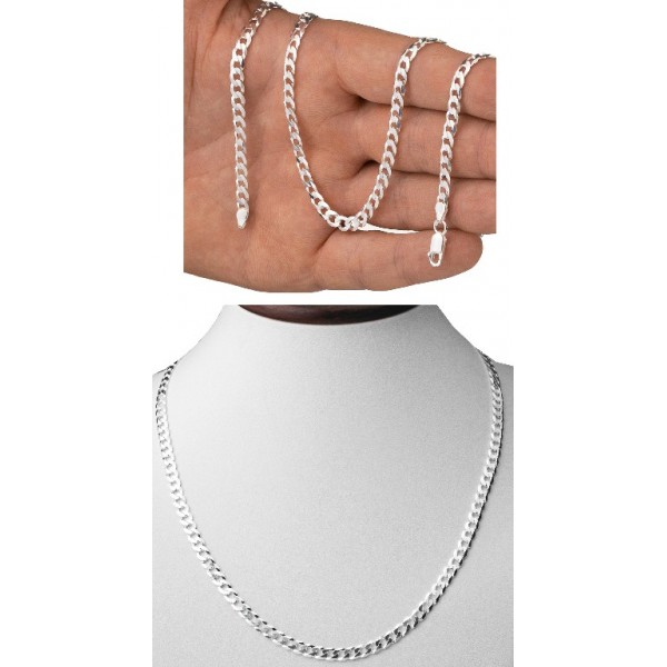 Srebrny męski łańcuszek pancerka 5,1 mm srebro 925